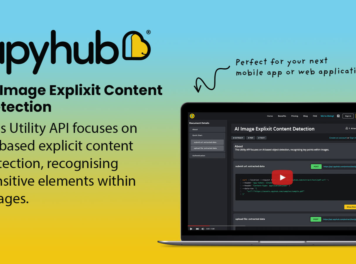 Image Explicit Content Detection API - ApyHub
